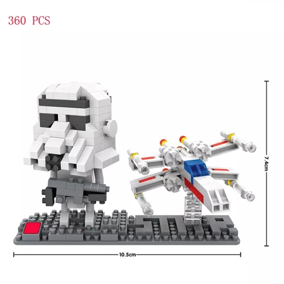 Star Wars | Other | Stormtrooper And Xwing Star Wars Nano Blocks Micro ...